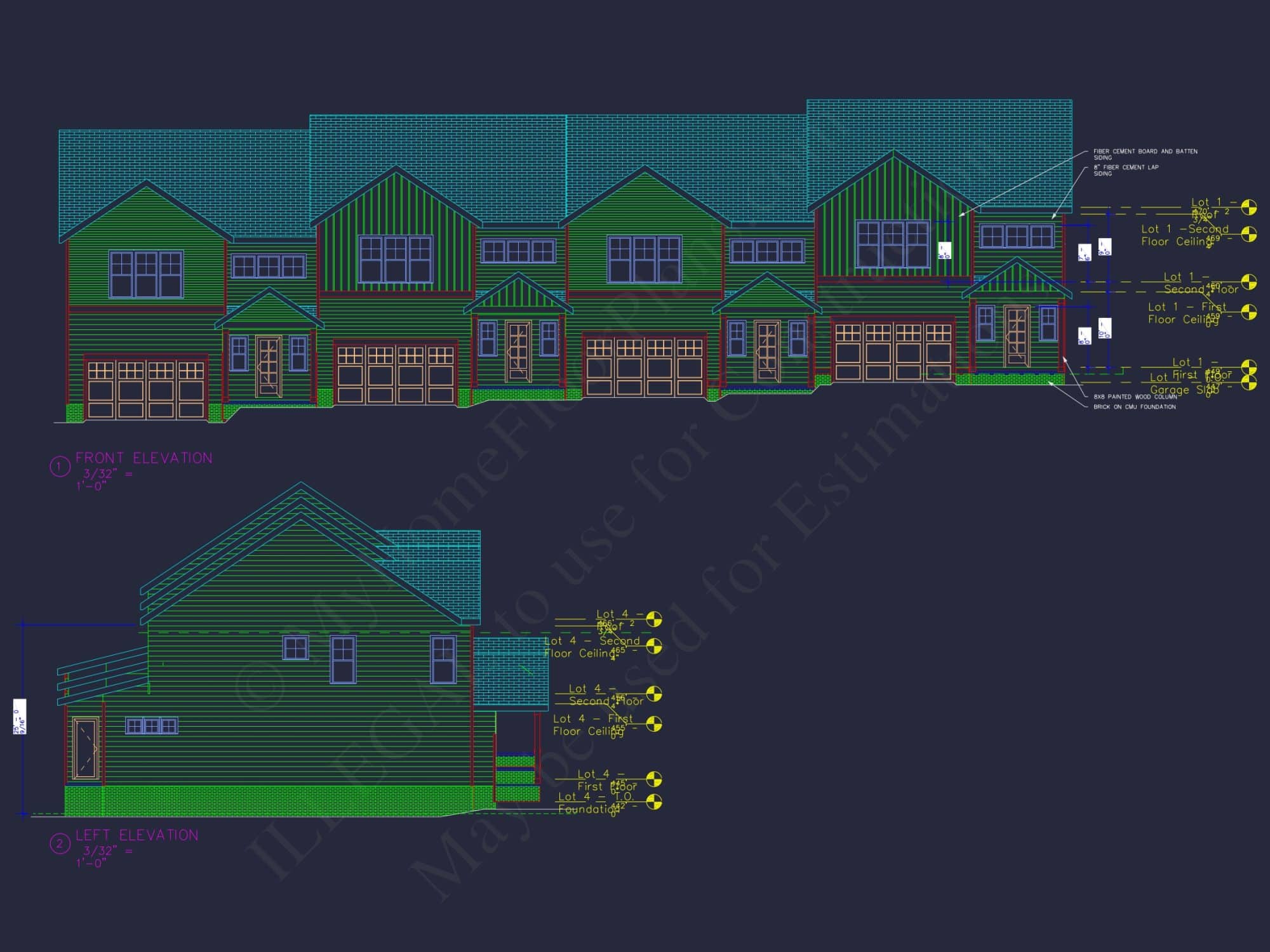 Elegant Multi-Family House Plan with CAD Designs and Blueprints