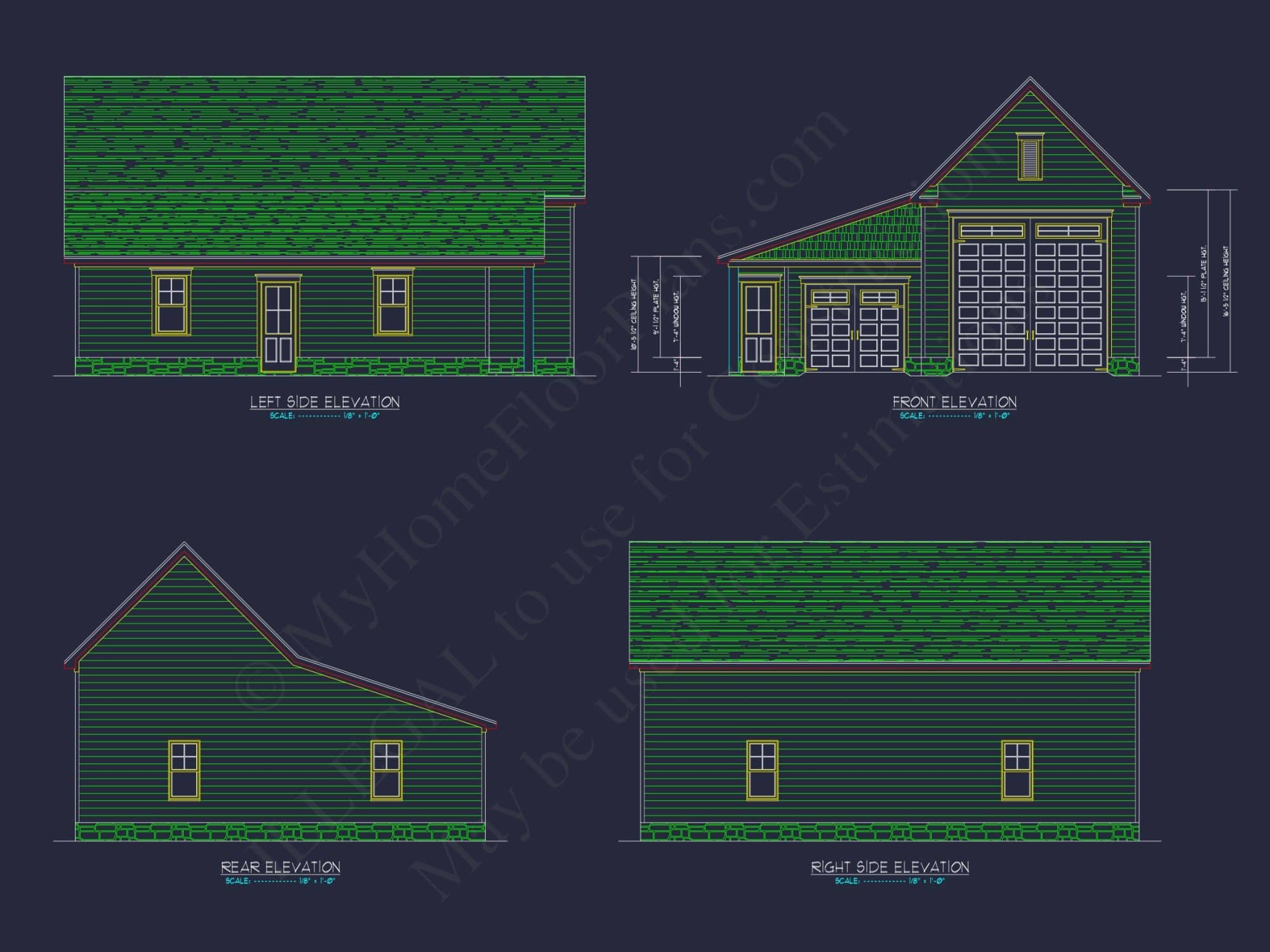 Modern Garage and Workshop Plan with RV Bay and CAD Design