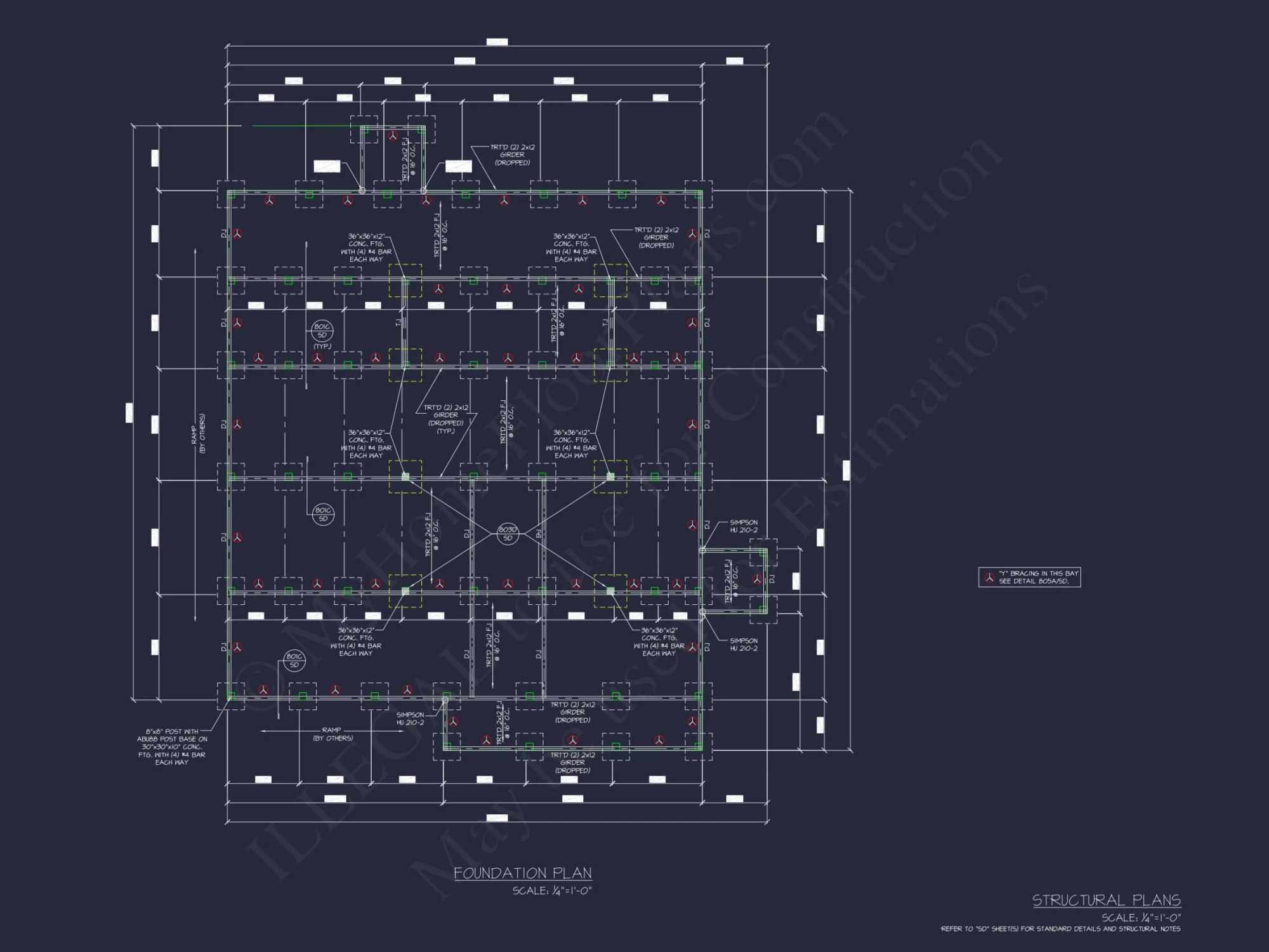 Elegant Pavilion House Plan: Architectural Blueprint CAD Designs