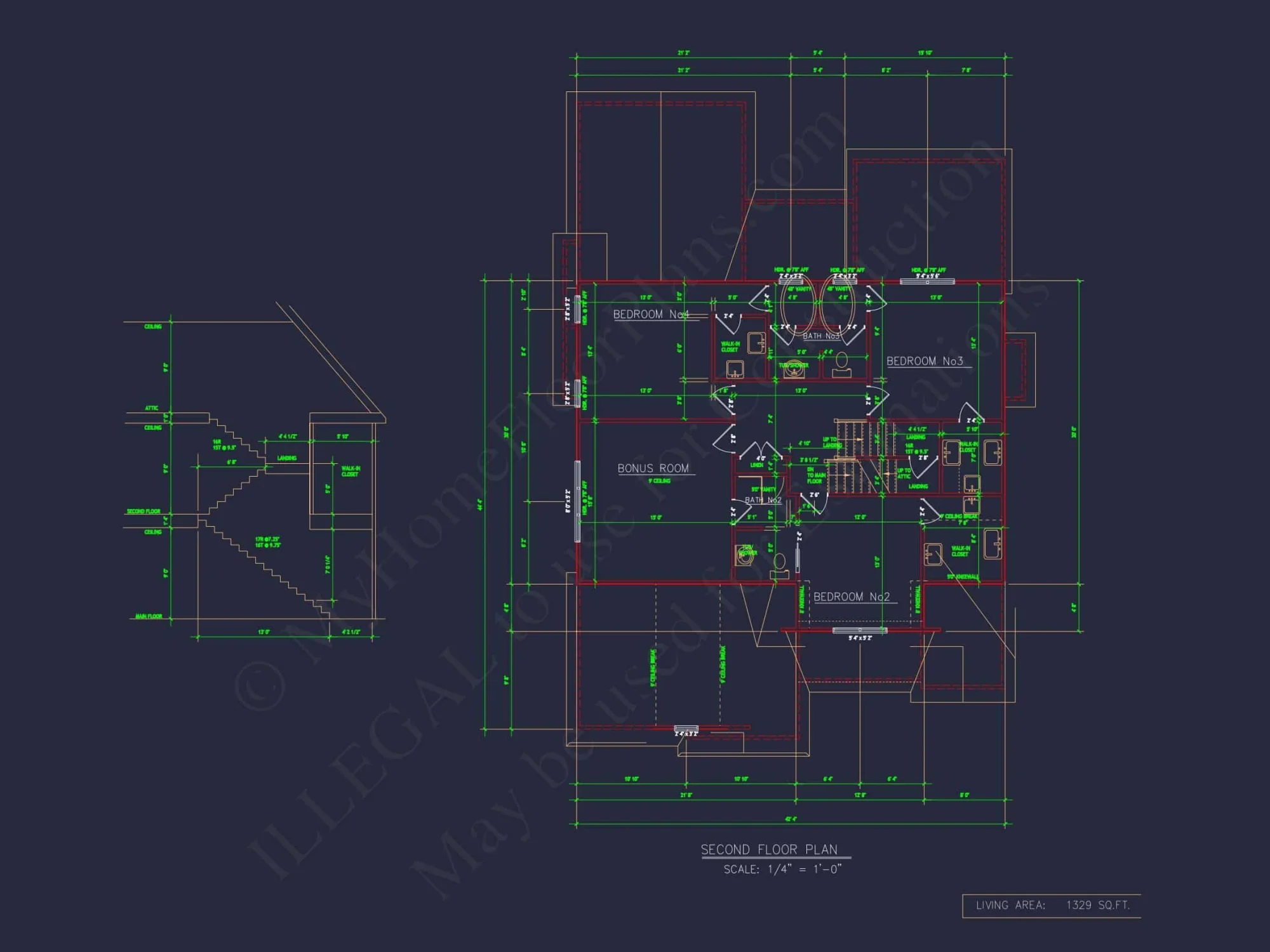 Beautiful House Plan Blueprint with CAD Designs and Floor Plans