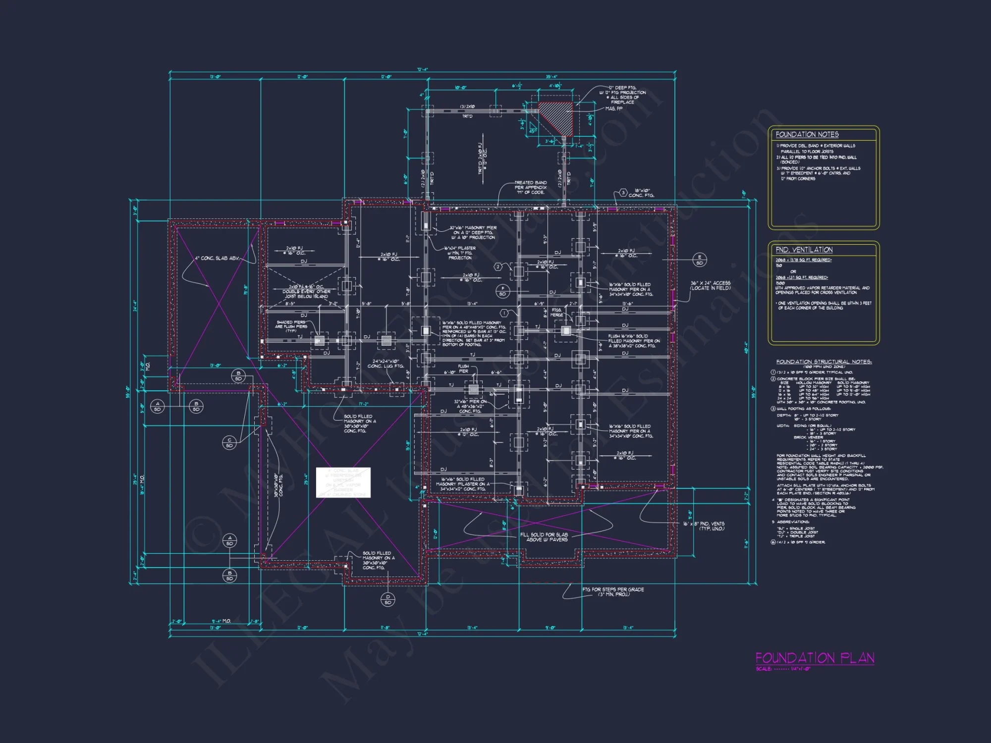 Colonial House Plan with 3 Story Design, Spacious Features