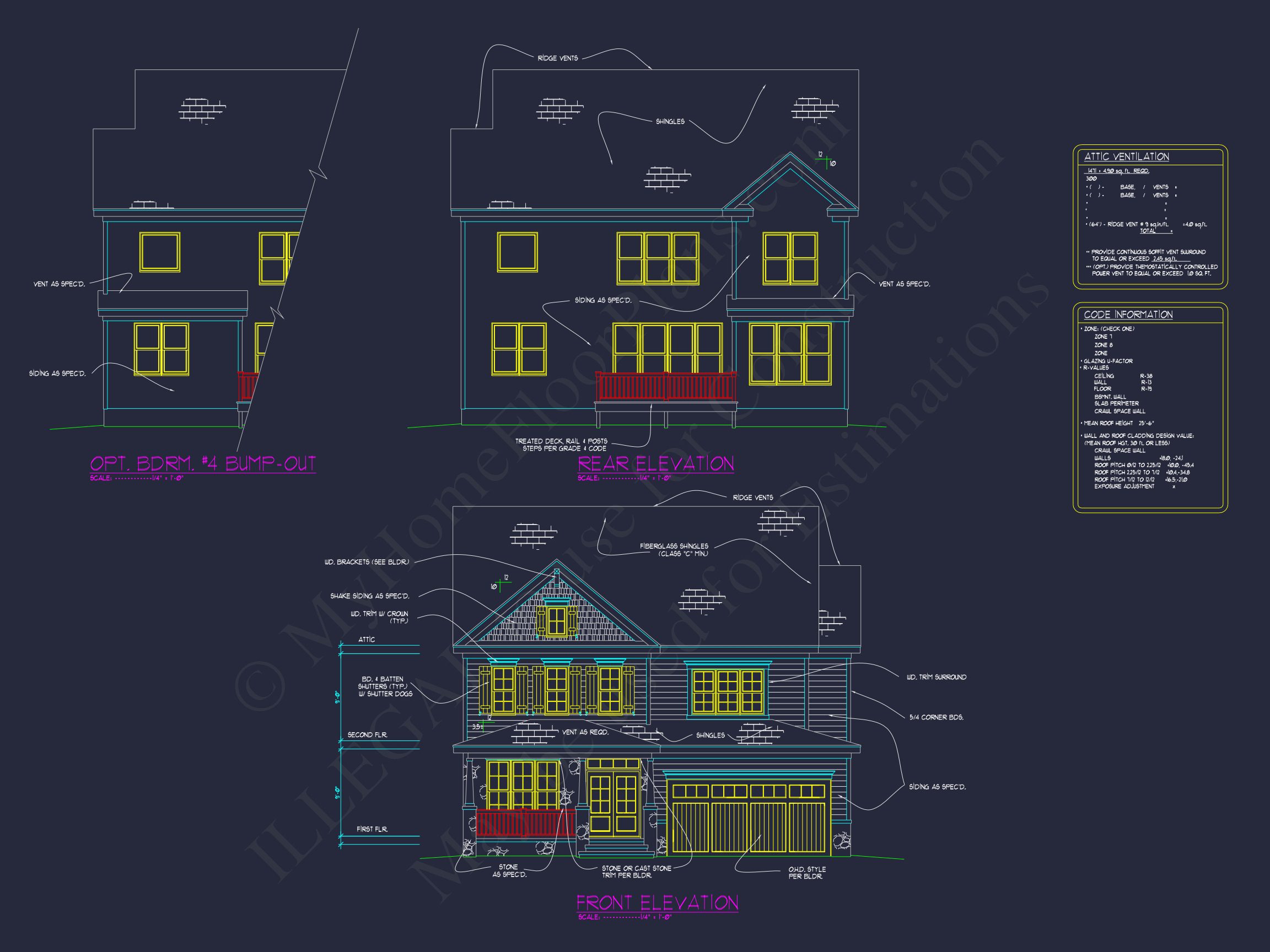 Craftsman house Plan with Detailed Floor Plans, CAD Blueprints, and ...