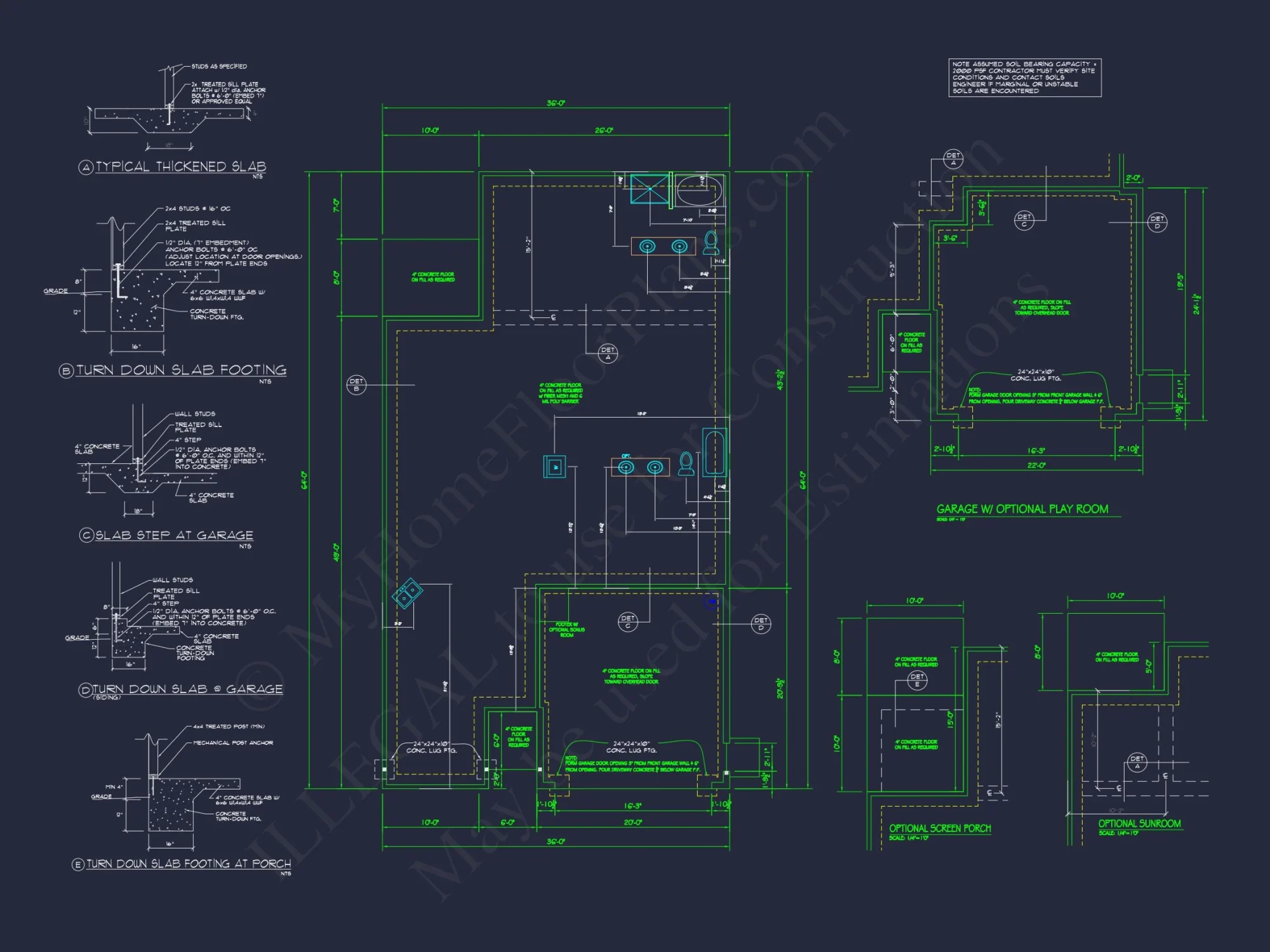 Craftsman House Plan with Open Floor CAD Designs and Features