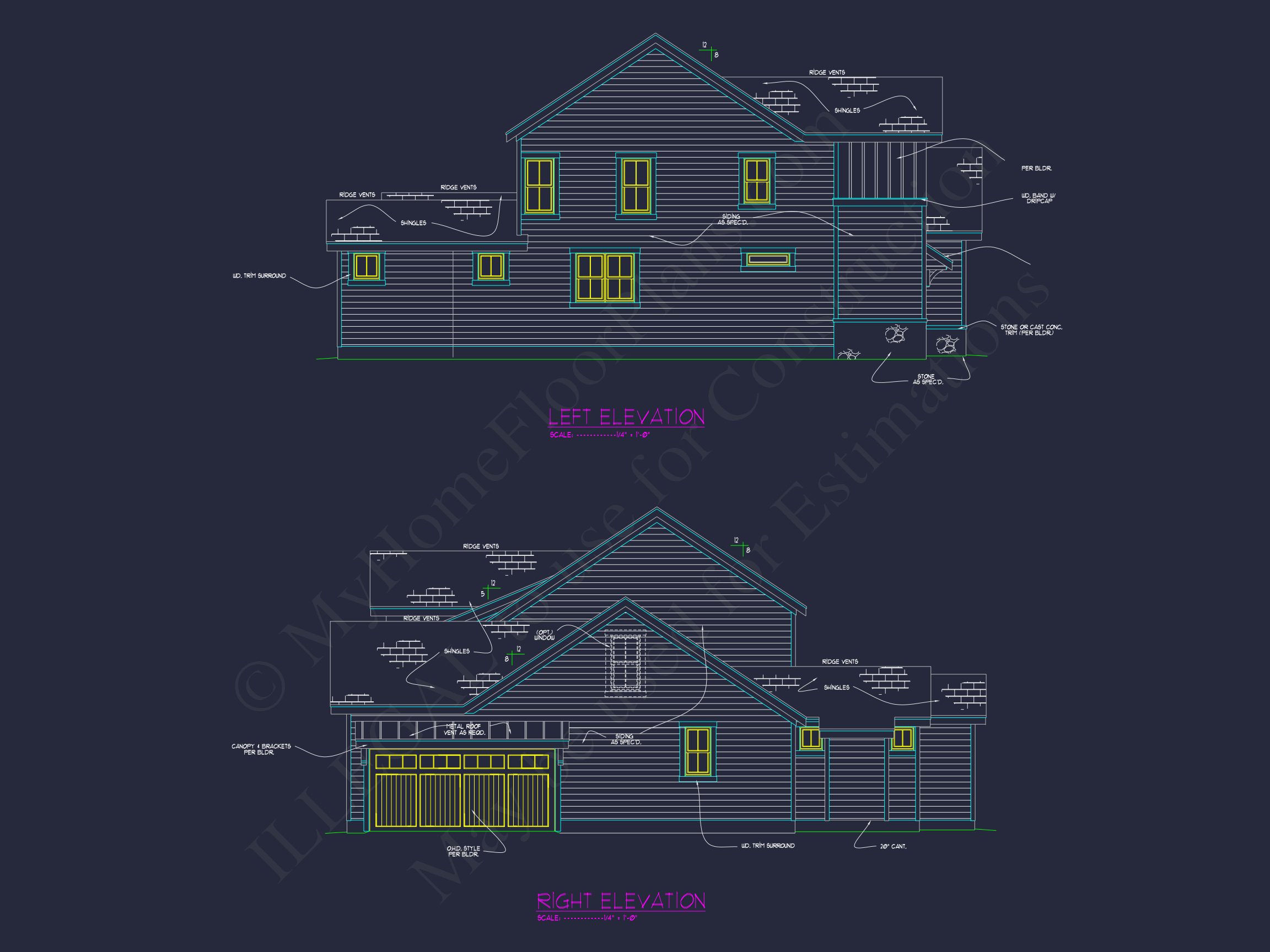 Custom Designed House Plan with CAD Blueprints and Features