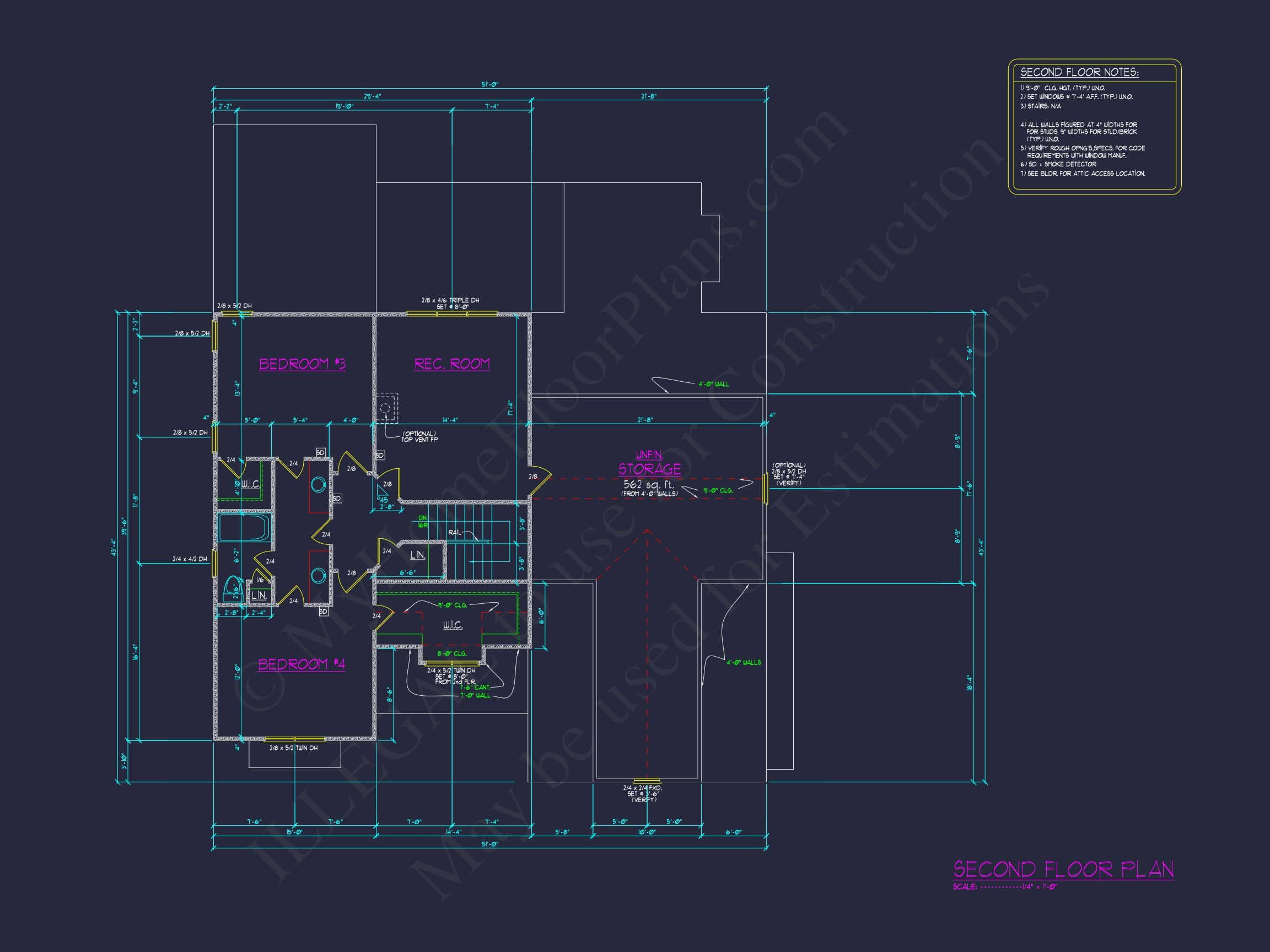 Custom Designed House Plan with CAD Blueprints and Features
