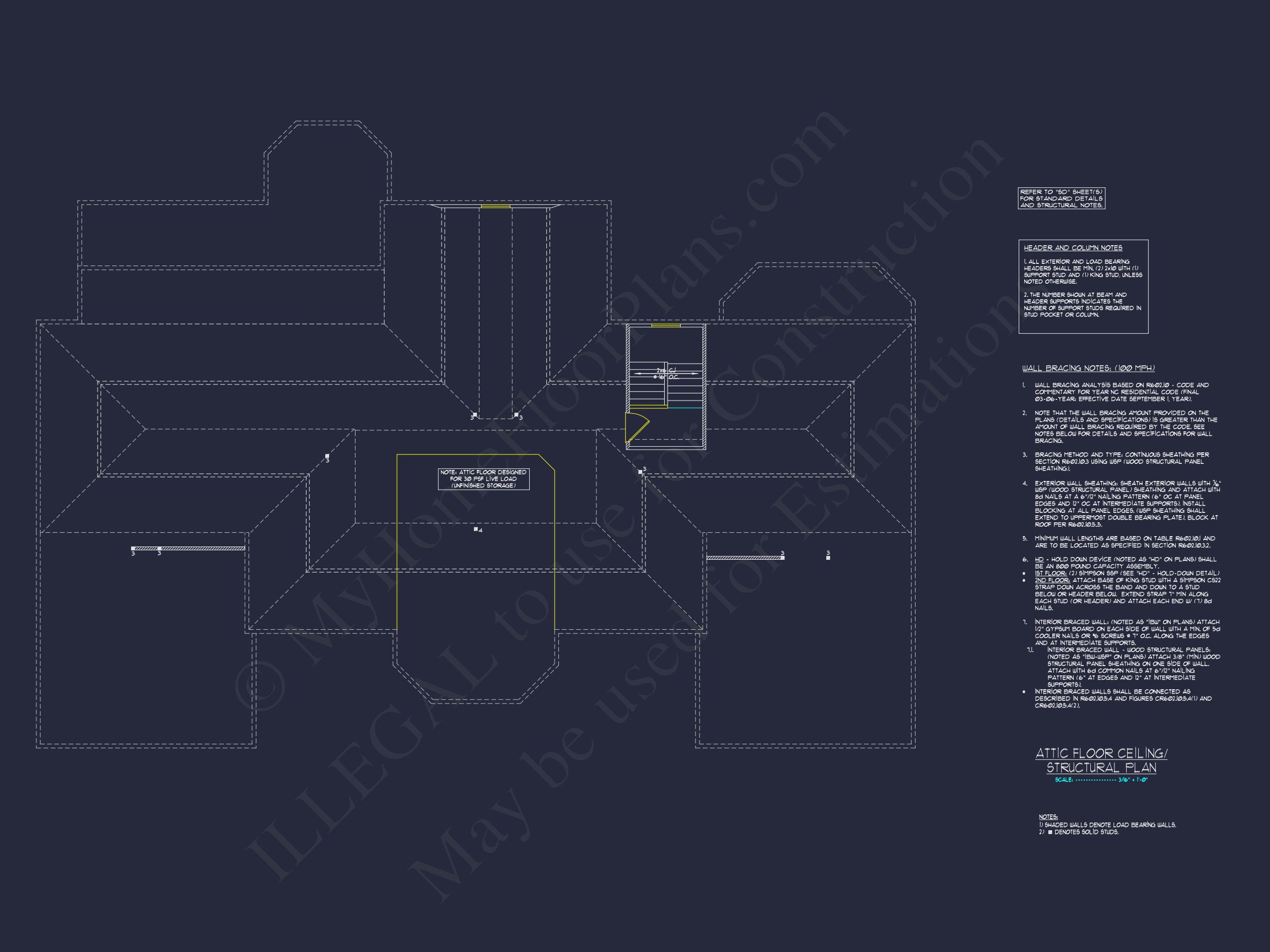 Custom House Floor Plan with Spacious CAD Designs & Blueprint