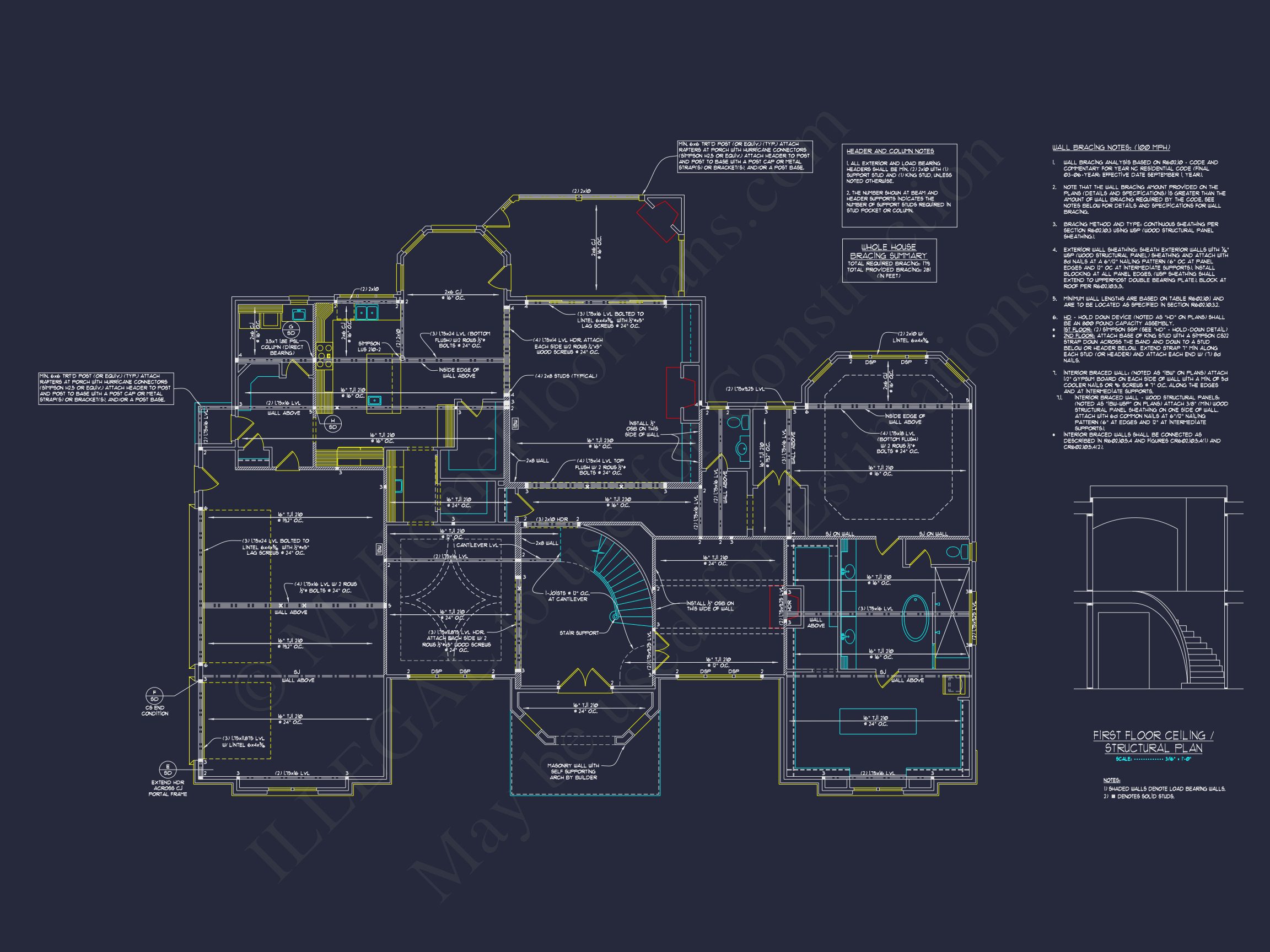 Custom House Floor Plan with Spacious CAD Designs & Blueprint