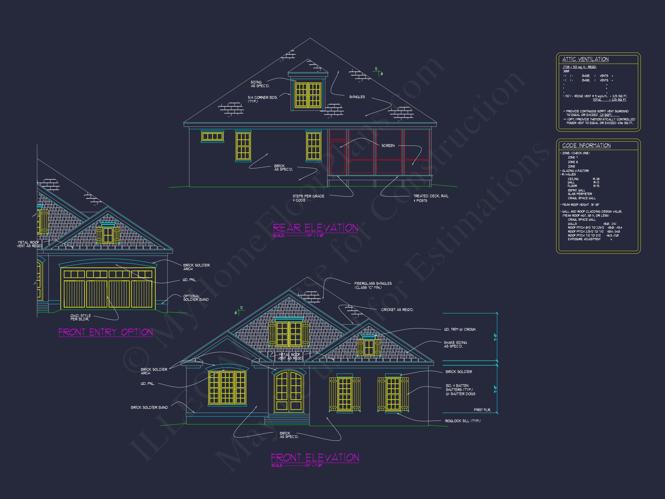 Custom House Plan with Detailed Blueprints and CAD Designs