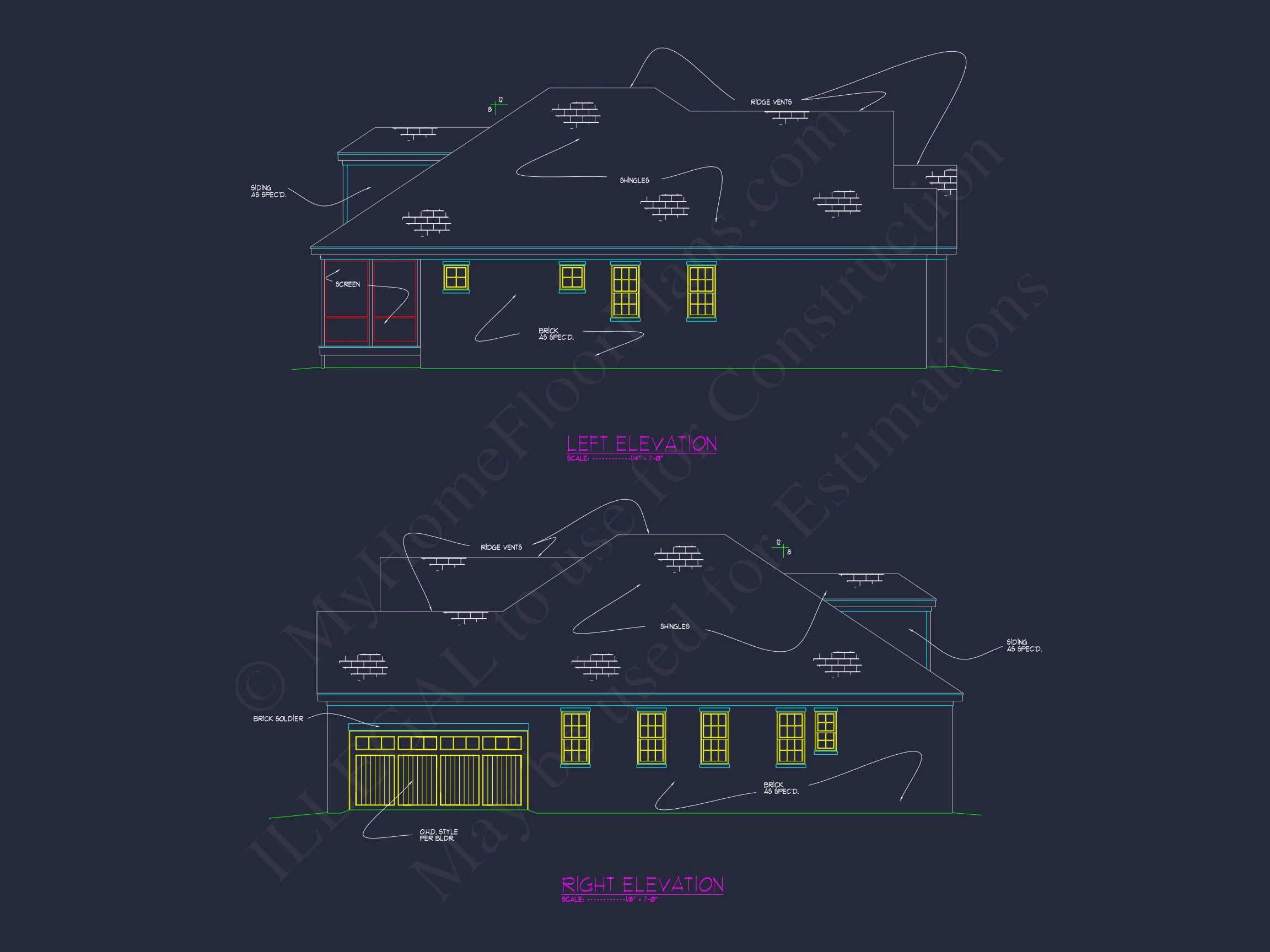 Custom House Plan with Detailed Blueprints and CAD Designs
