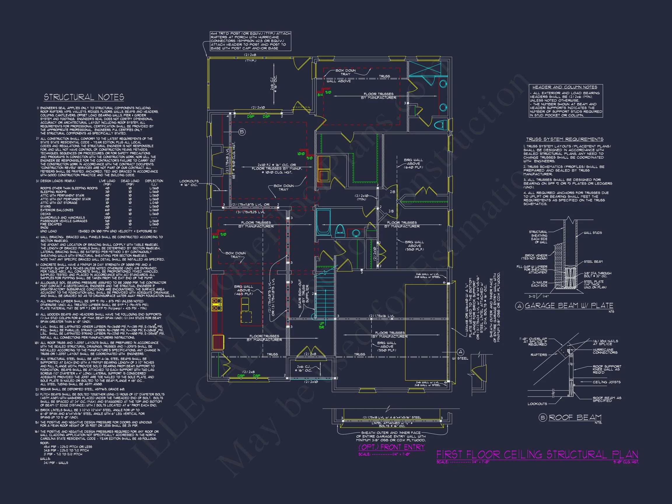 Custom House Plan with Detailed Blueprints and CAD Designs