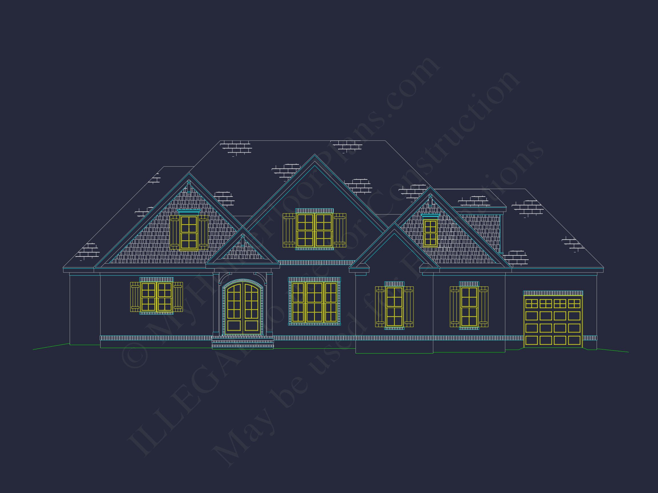 Customize Your Dream House Design: Floor Plan Blueprint with CAD