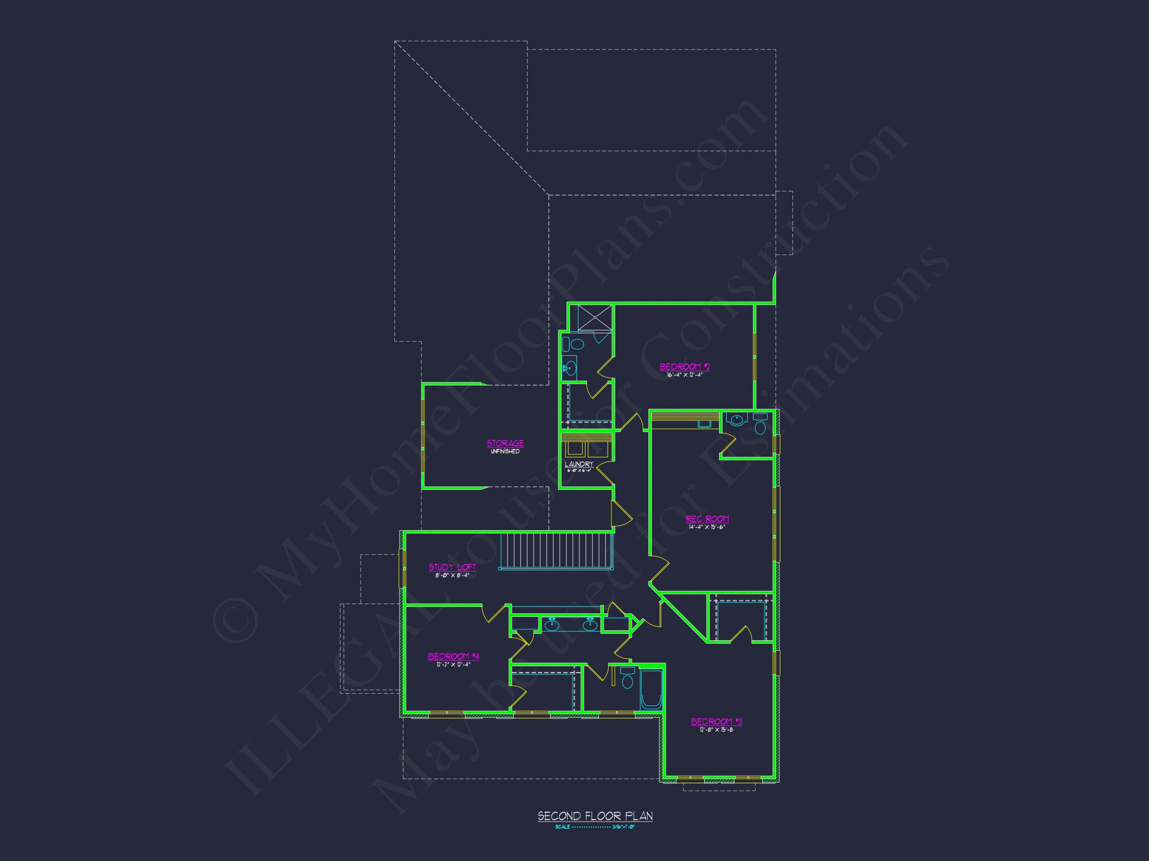 Elegant house Plan with 2 Story Floor Plans | CAD Architecture