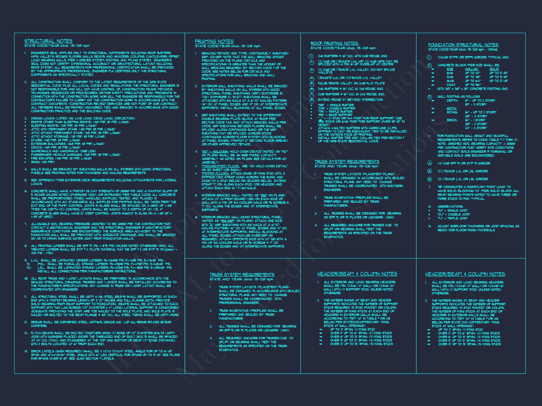 Elegant House Plan with Open Floor Design and Architectural Blueprint