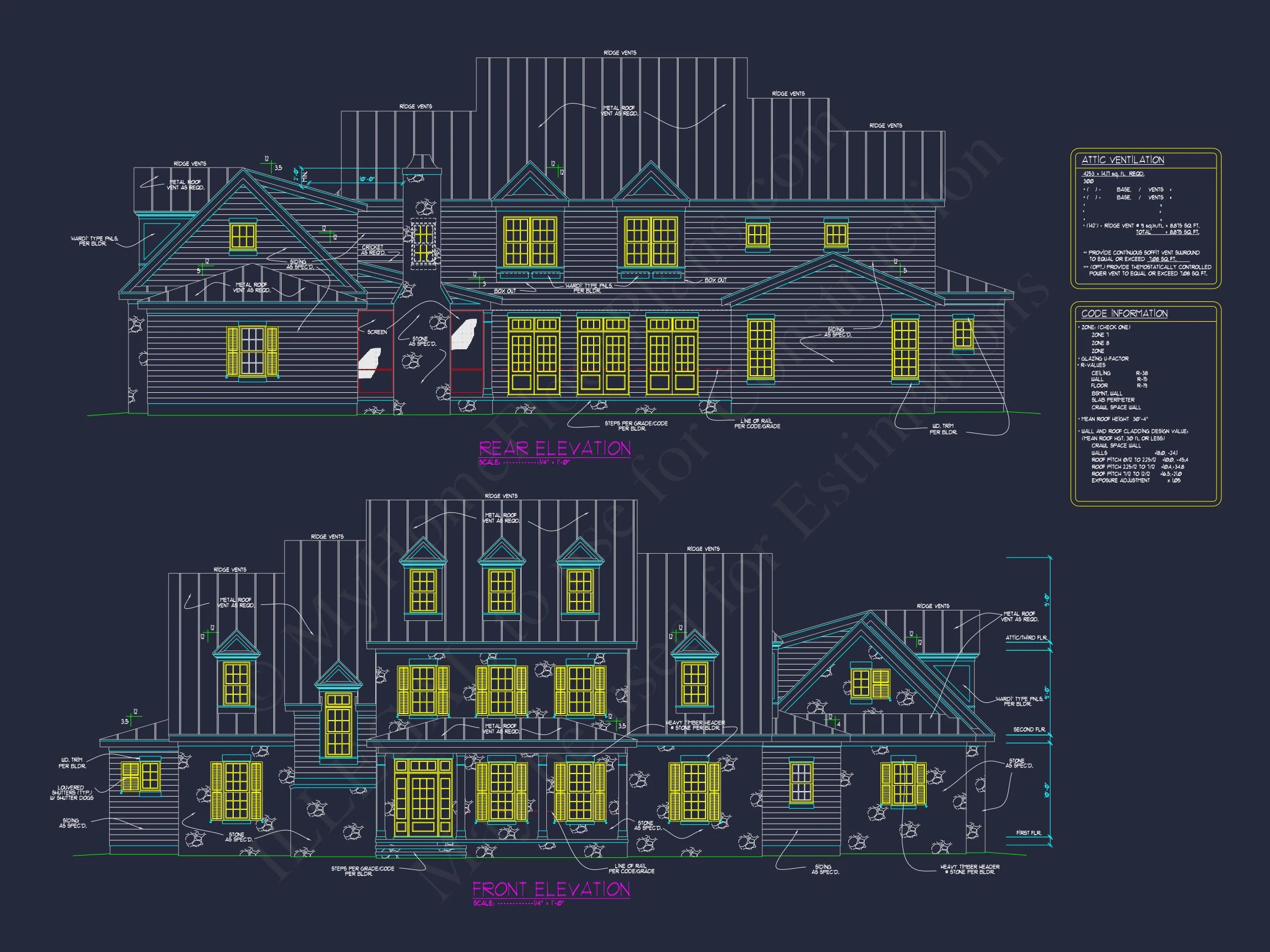 Elegant Traditional House Design with Detailed Floor Plan