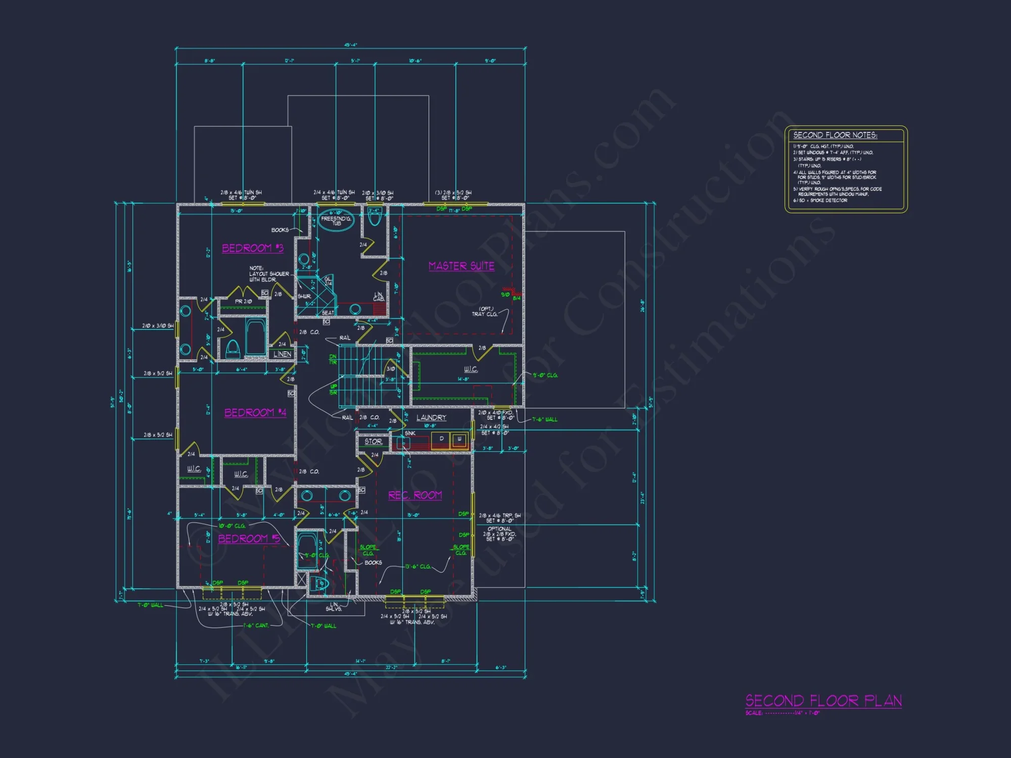 Farmhouse House Floor Plan with CAD Blueprint Designs