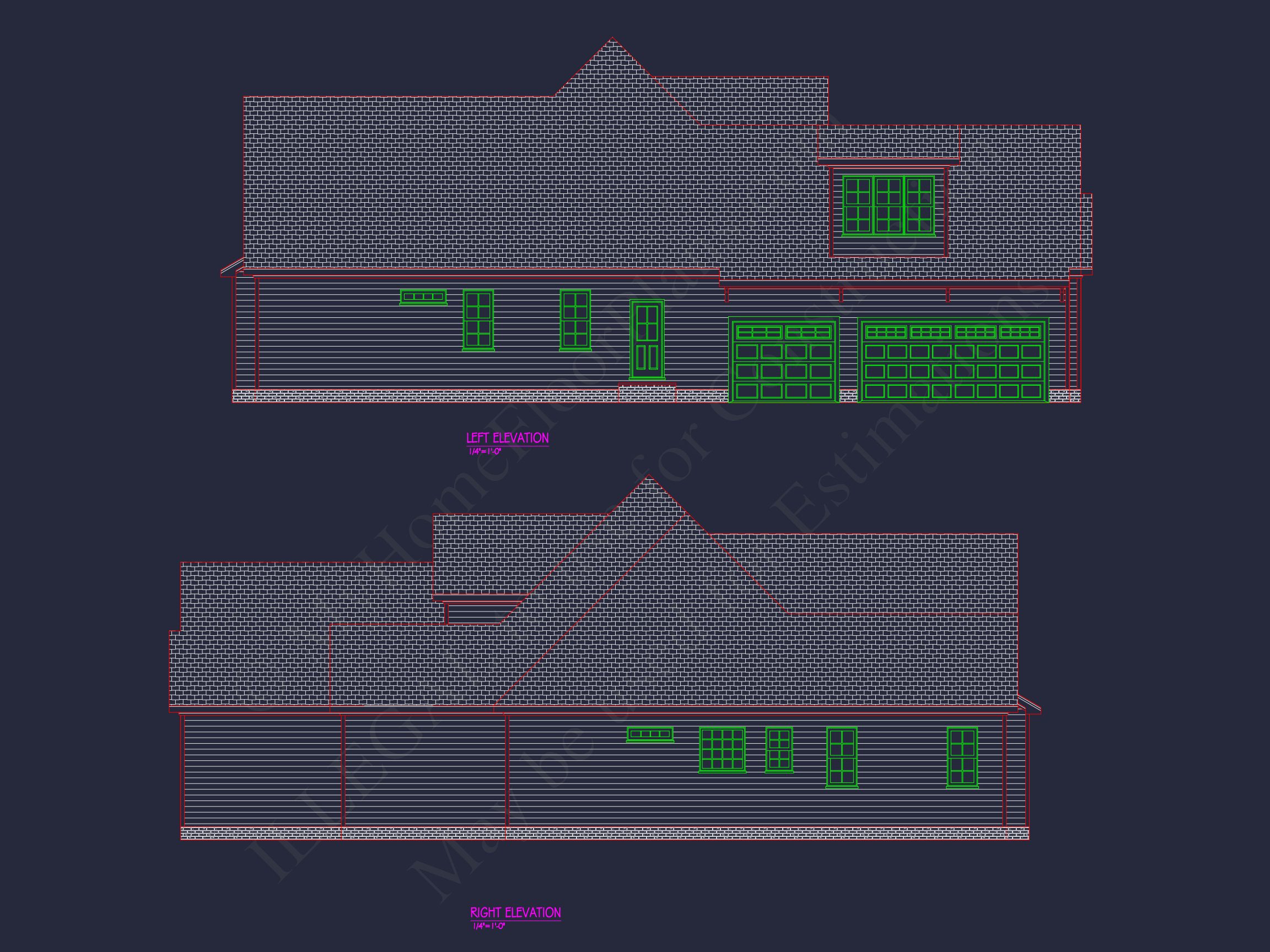 House Floor Plan: Architectural Blueprint with CAD Designs