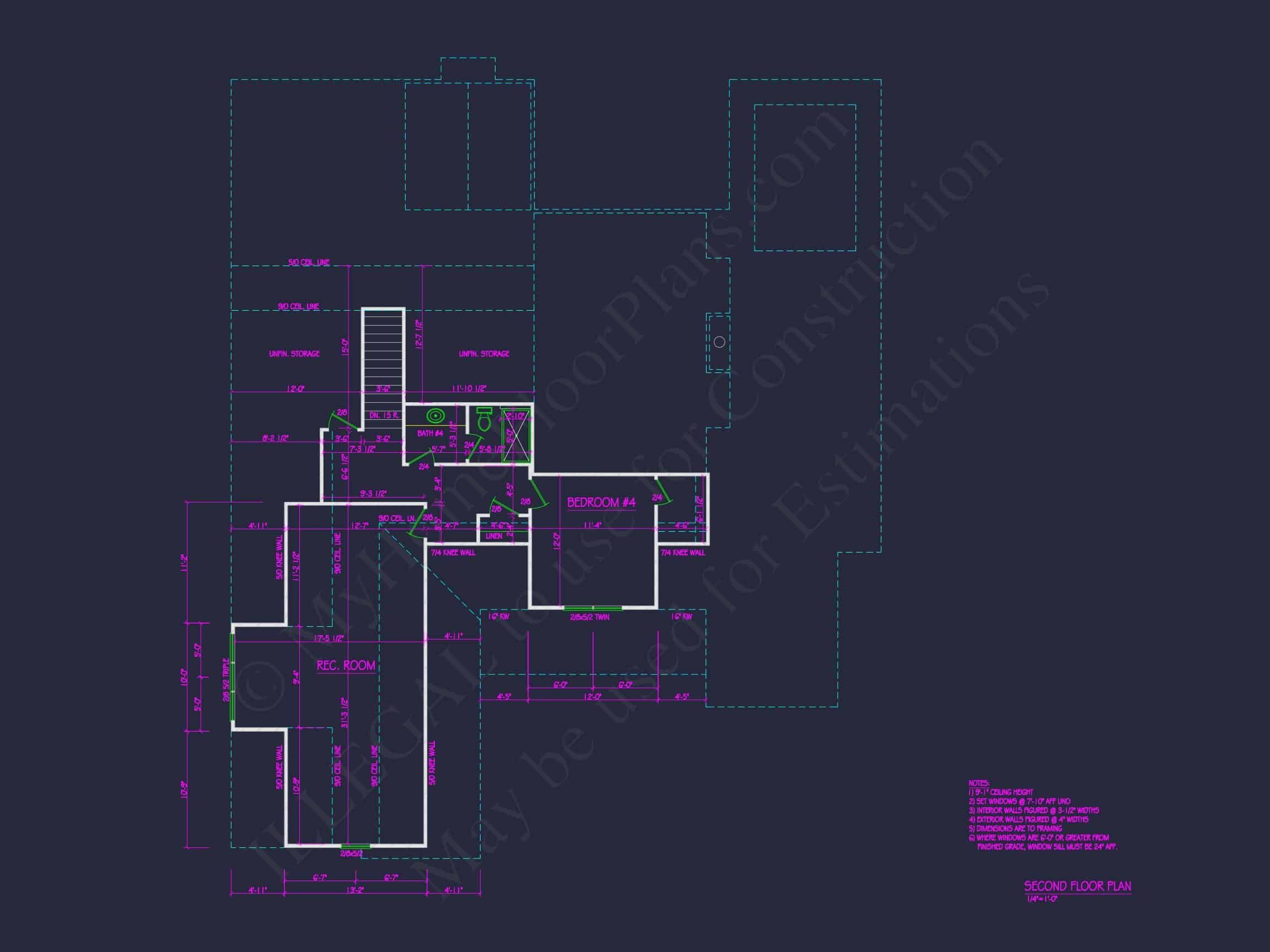 House Floor Plan: Architectural Blueprint with CAD Designs
