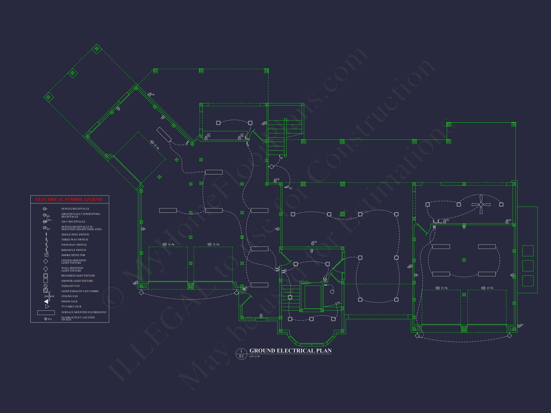 Luxury house Plan with Detailed Floor Plan, CAD Designs, and Blueprints