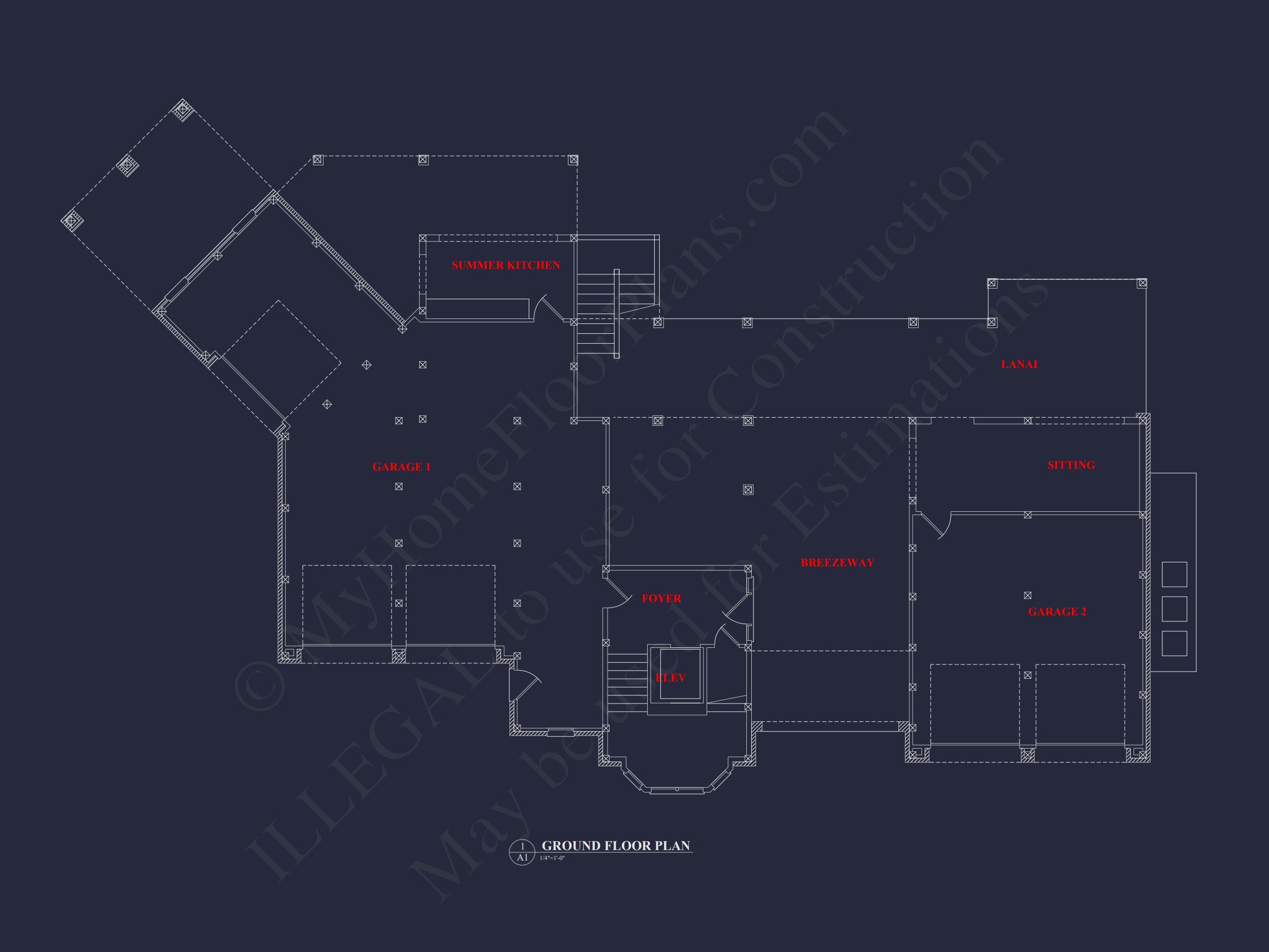 Luxury house Plan with Detailed Floor Plan, CAD Designs, and Blueprints