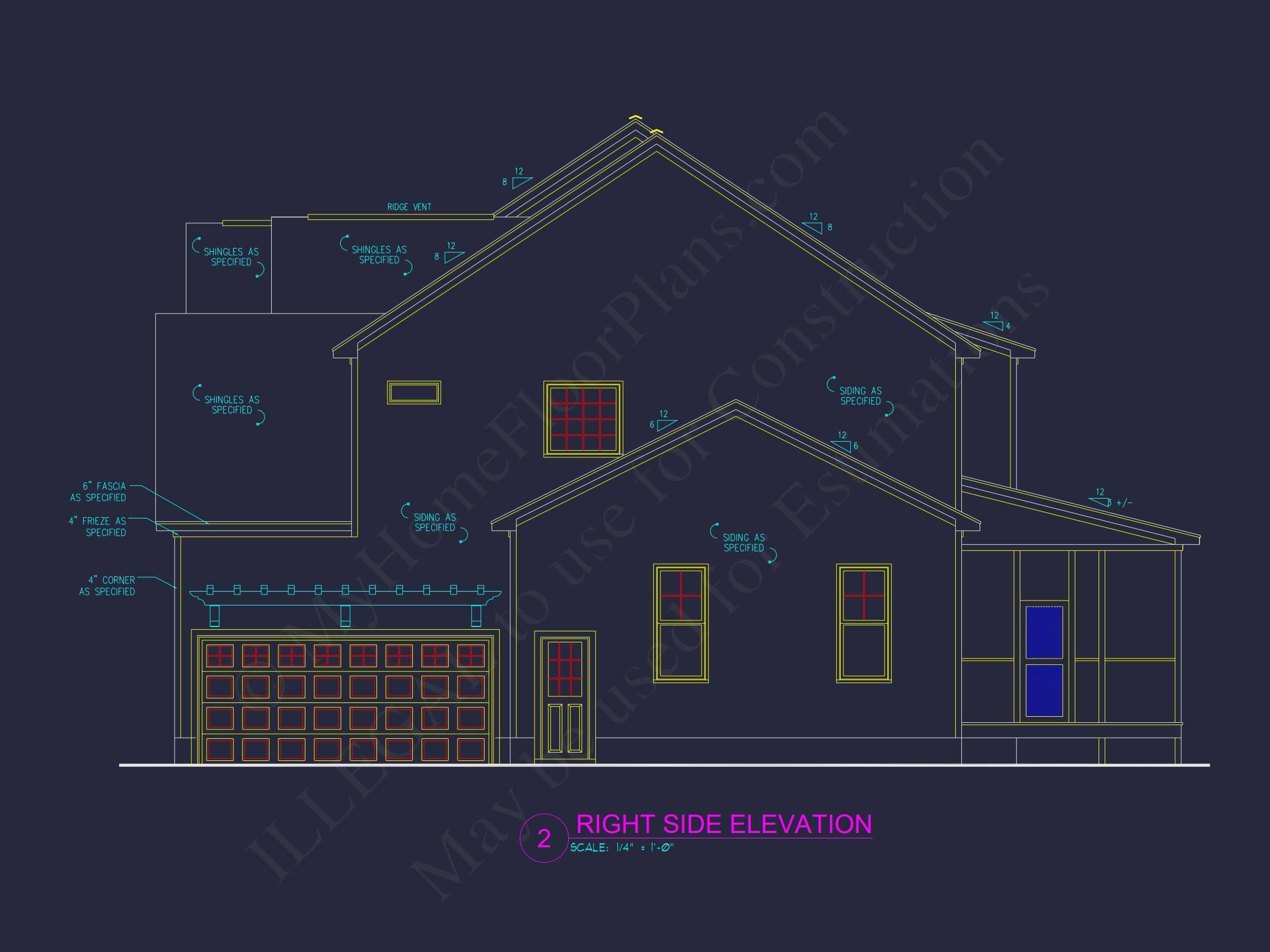 Modern Craftsman house Plan: Architectural Blueprint Designs