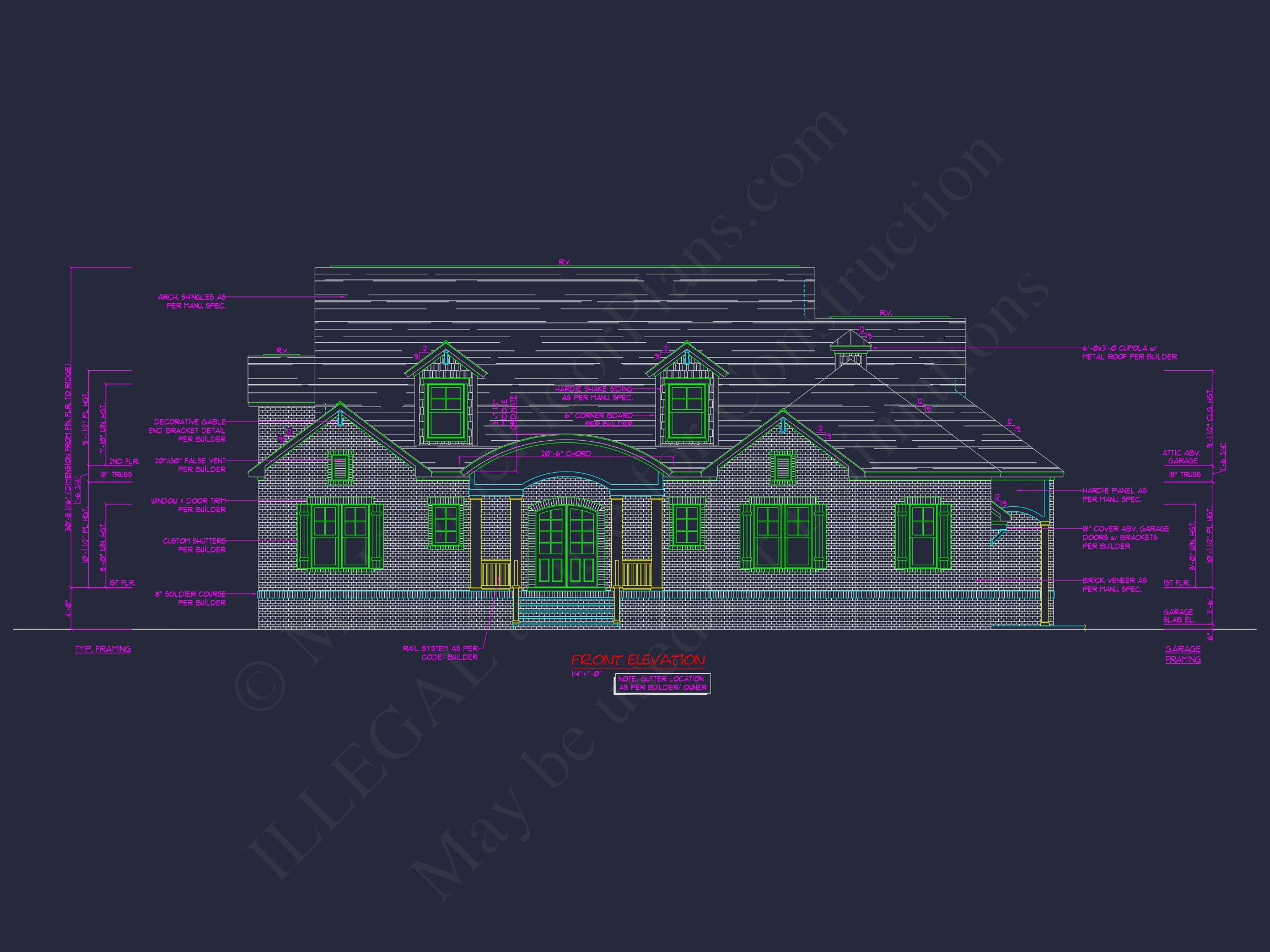 Modern Pool house Plan with Garage and Open Floor Layout