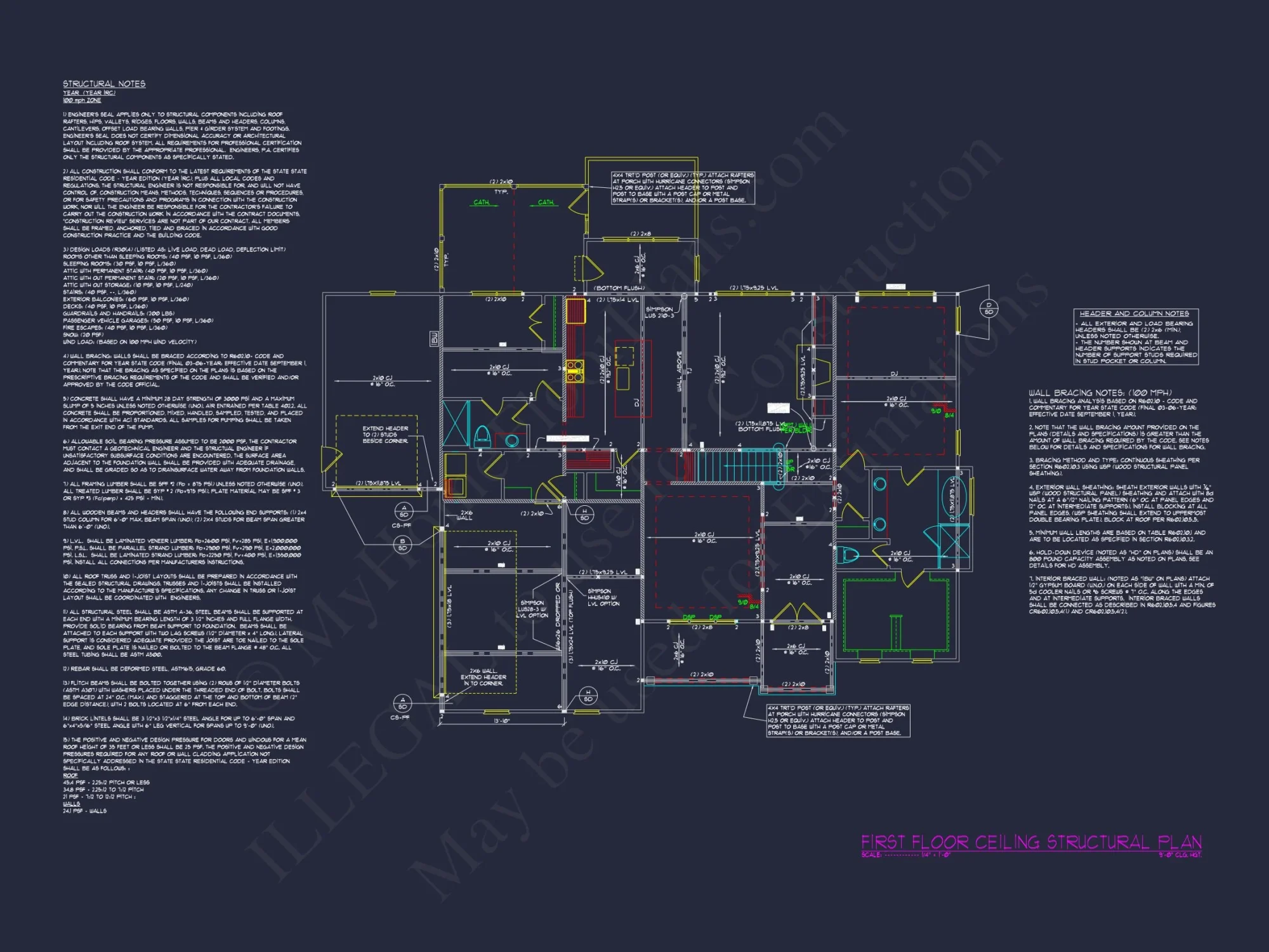 Modern Suburban House Floor Plan - CAD Blueprint Designs