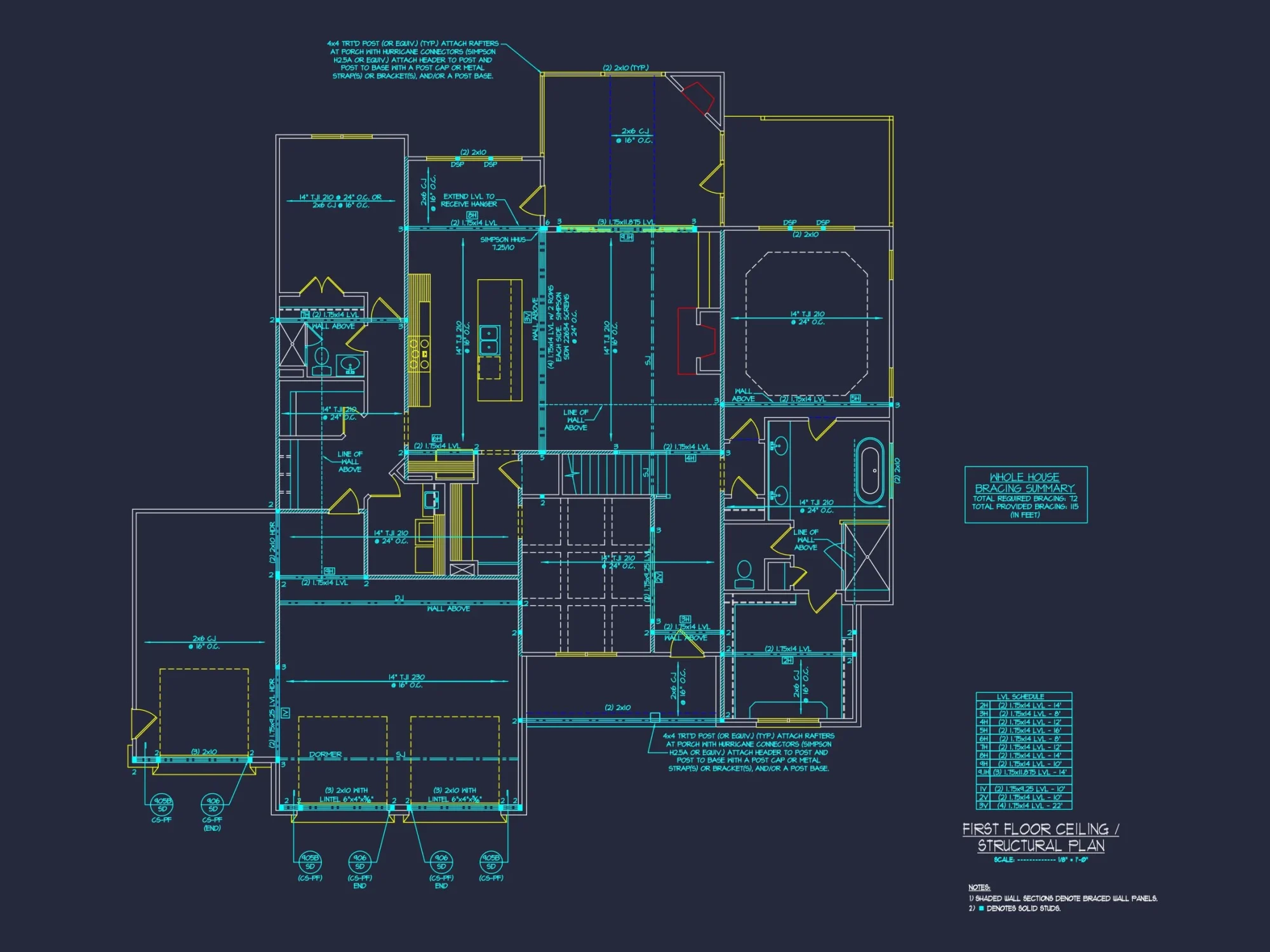 Spacious House Floor Plan with CAD Layout, Architecture Designs