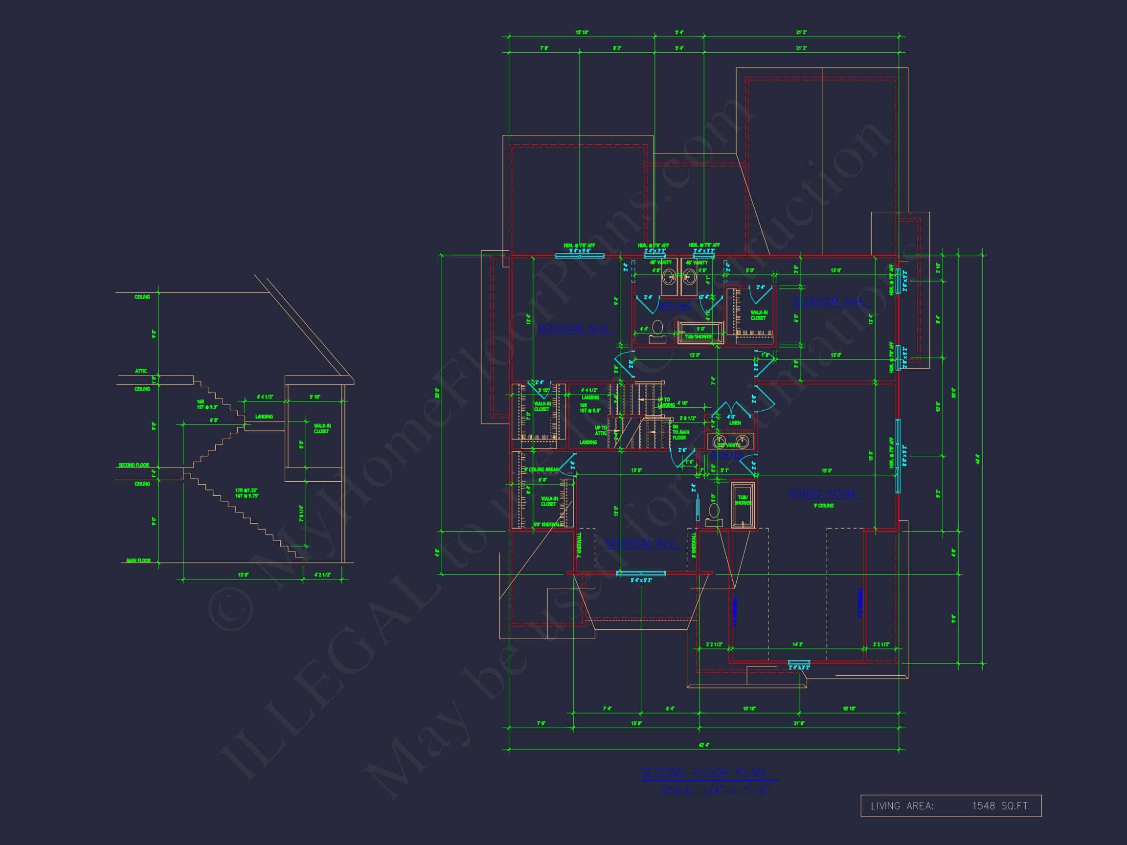 Stylish Craftsman House Plan with Detailed Architectural Blueprint