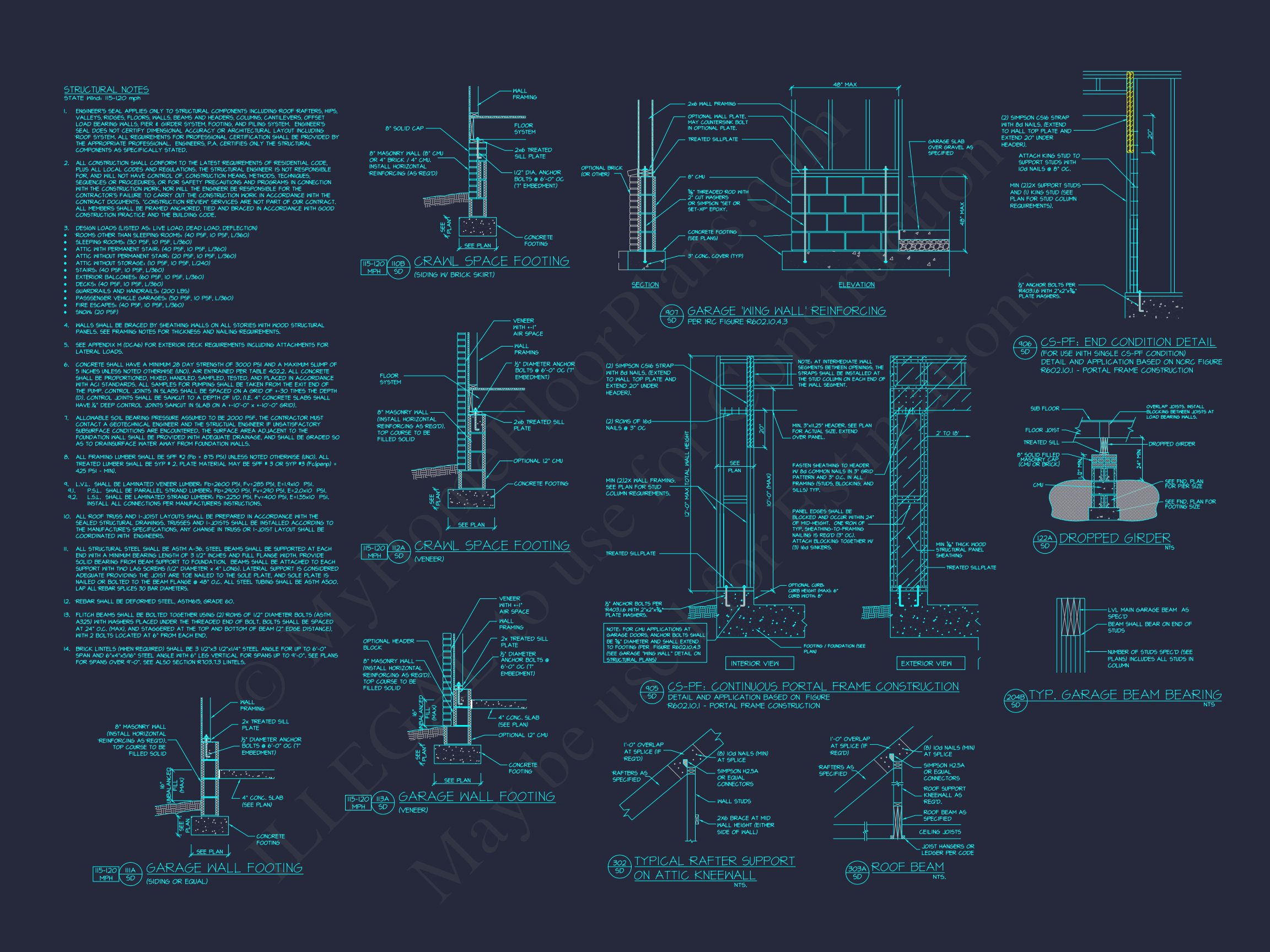 Traditional Farmhouse House Floor Plan with CAD and Blueprint Designs