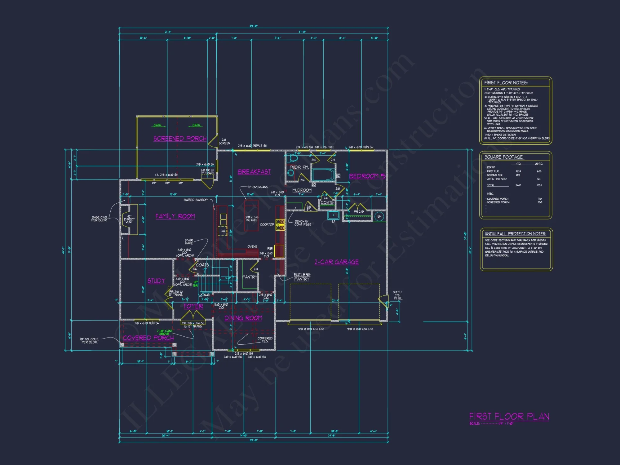 Traditional House Plan with CAD Designs and 2-Story Layout